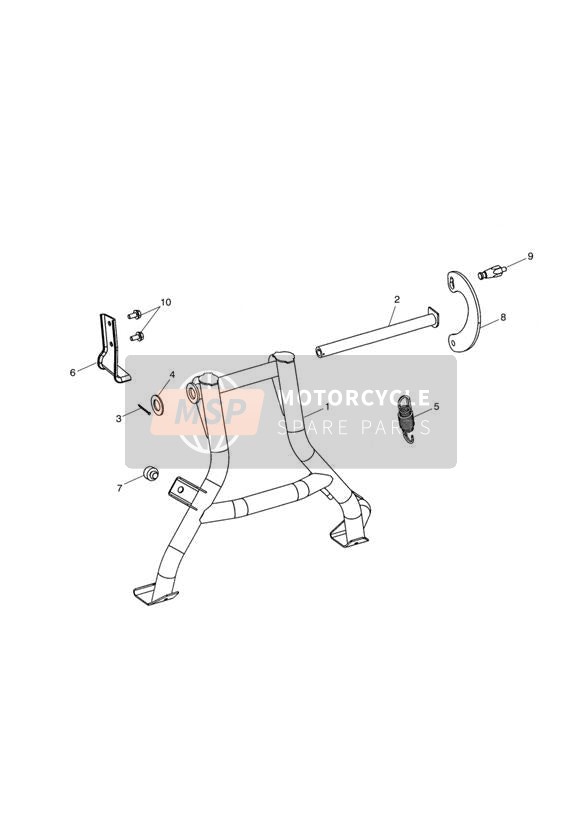 T2081221 Upstop, Centrestand Part Triumph - MSP