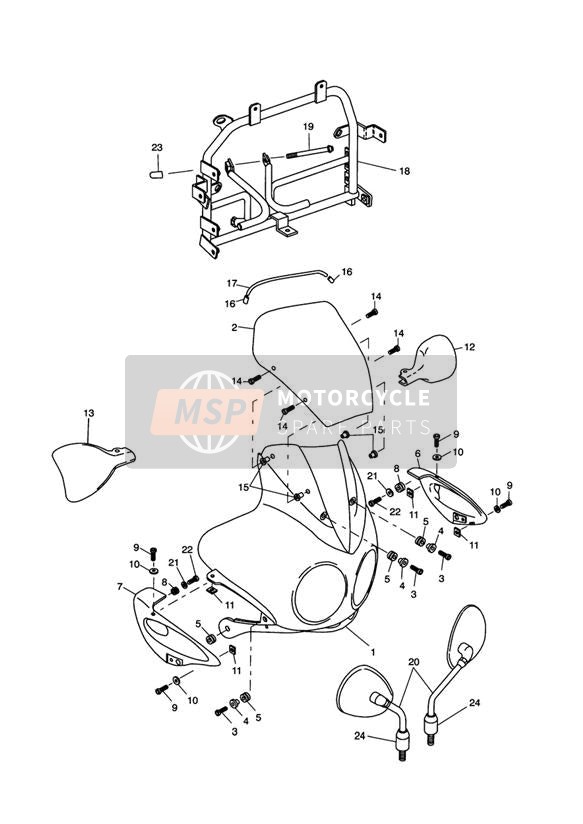 T3330041 Screw Part Triumph - MSP