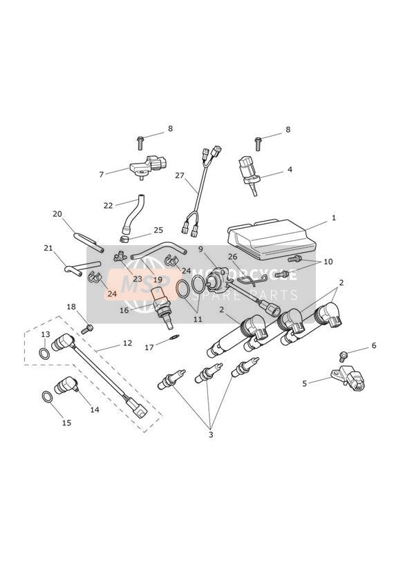 T1290660 Gear Position Sensor Part Triumph - MSP