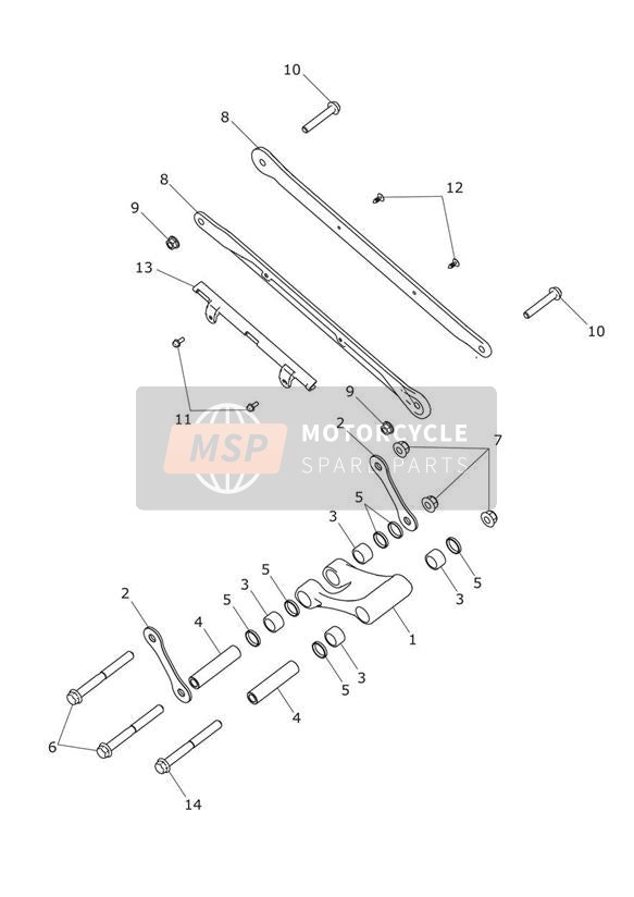 T2050124 Torque Arm Part Triumph - MSP