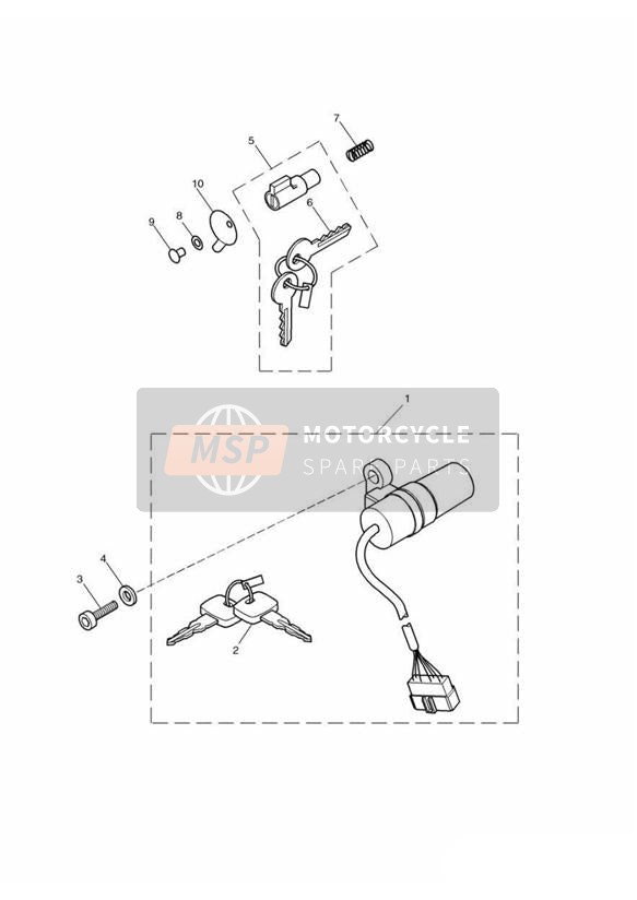 T2075106 Rivet, Steering Lock-onderdeel Triumph - MSP