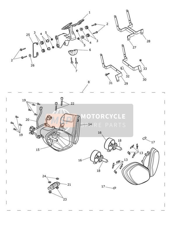 T2700608 Front Subframe Part Triumph - MSP