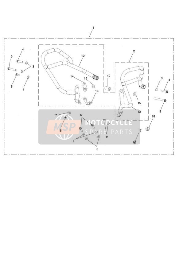T3450675 Bung, Hole Dia 12, Black Part Triumph - MSP