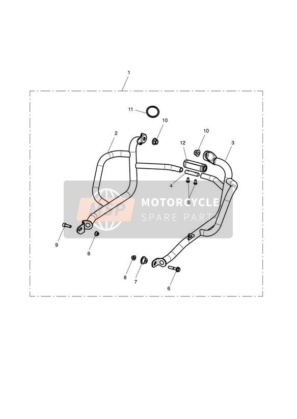 T2071686 Engine Dresser Bar Assy, Centre Part Triumph - MSP