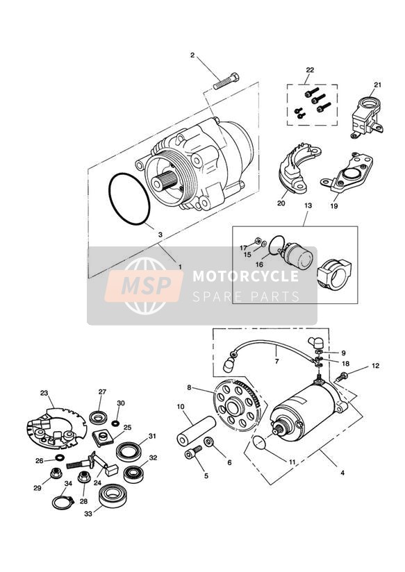 T1310022 Holder, Sub Assy, Starter Part Triumph - MSP