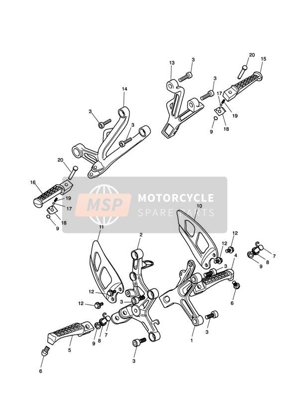 T2080552 Control Plate Lh Part Triumph - MSP