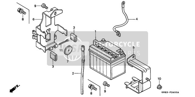 Honda C90 1996 Battery (C90P/T) - MSP