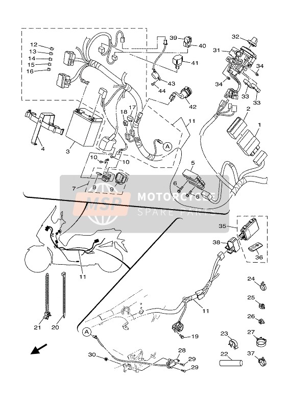 Yamaha XMAX 125 ABS 2020 ELECTRICAL 1 - MSP