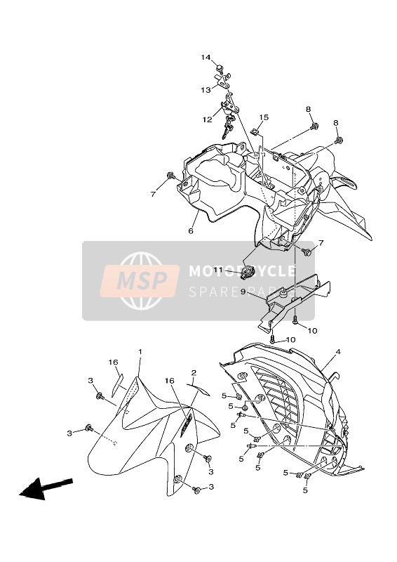 Yamaha NMAX 125 2021 FENDER - MSP