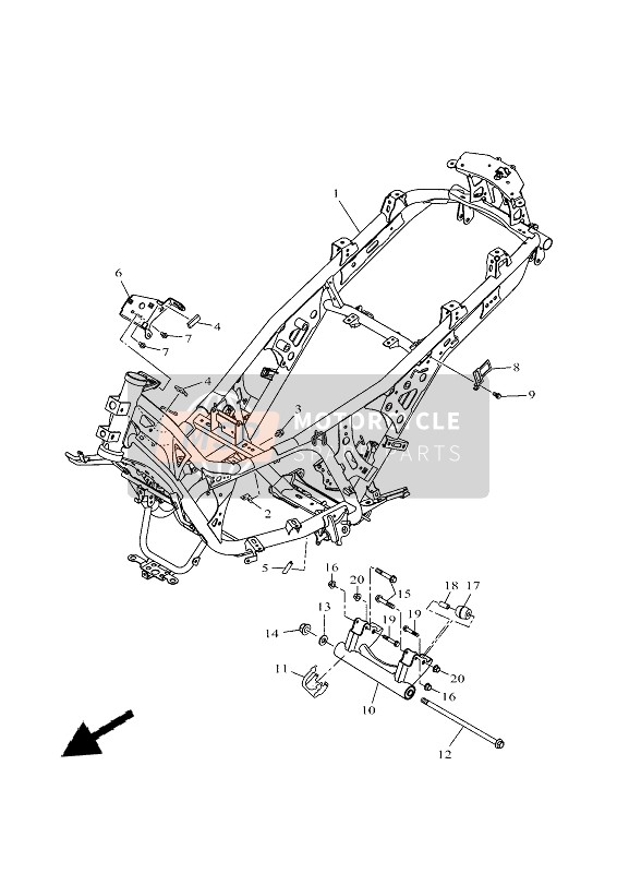 Yamaha XMAX 125 2021 FRAME - MSP