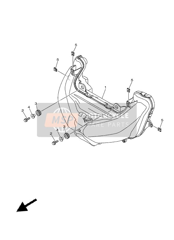 Yamaha XMAX 125 TECH MAX 2021 HEADLIGHT - MSP