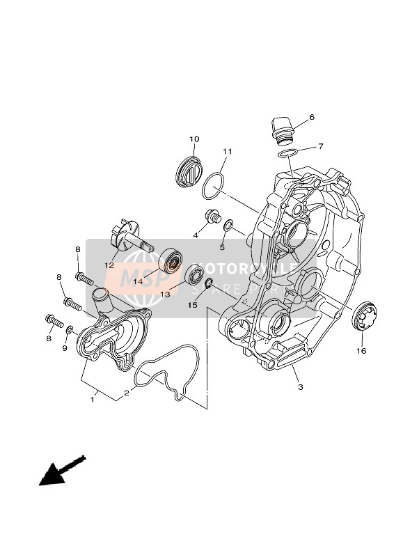 Yamaha XMAX 300 2021 WATER PUMP - MSP
